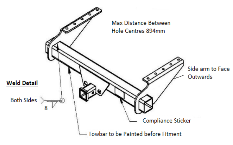 Multi Fit Truck 3.5 Tonne Towbar - Towrite